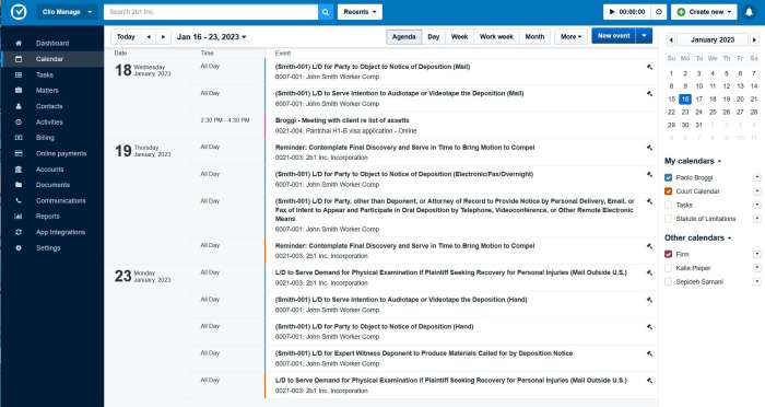 Clio Legal Case Management Software - 2b1 Inc.